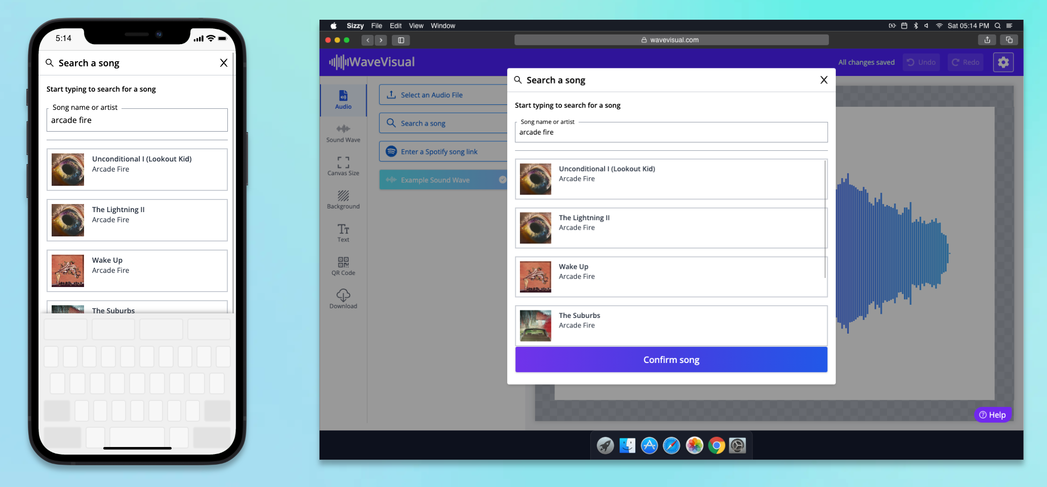 Generating Sound Waves from Spotify Songs